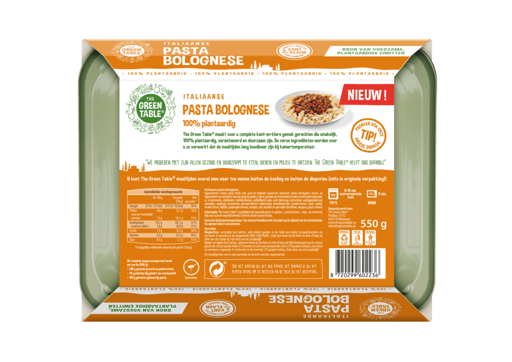 6-pack of Meals Italian pasta bolognese -. The Green Table